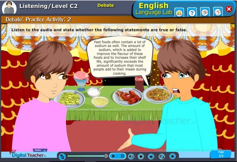 Digital Teacher English Language Lab Listening Software Screens ...