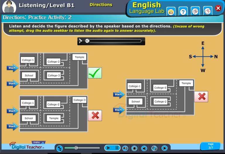 Digital Teacher English Language Lab Listening Software Screens ...