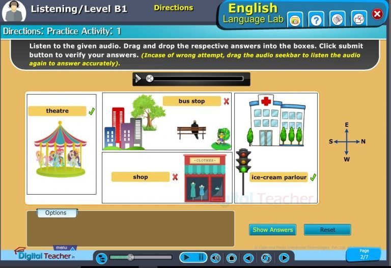 Digital Teacher English Language Lab Listening Software Screens ...